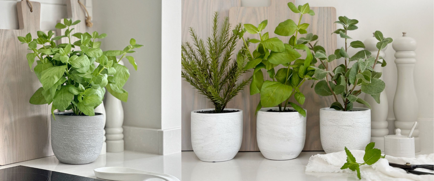 How and why to decorate with faux herbs – The Suffolk Nest